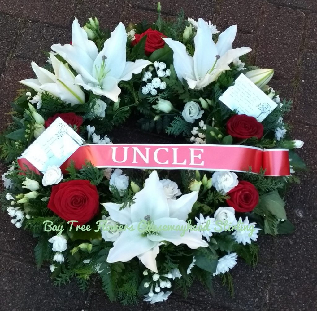 Scottish Style Personalised Wreath - Bay Tree Flowers